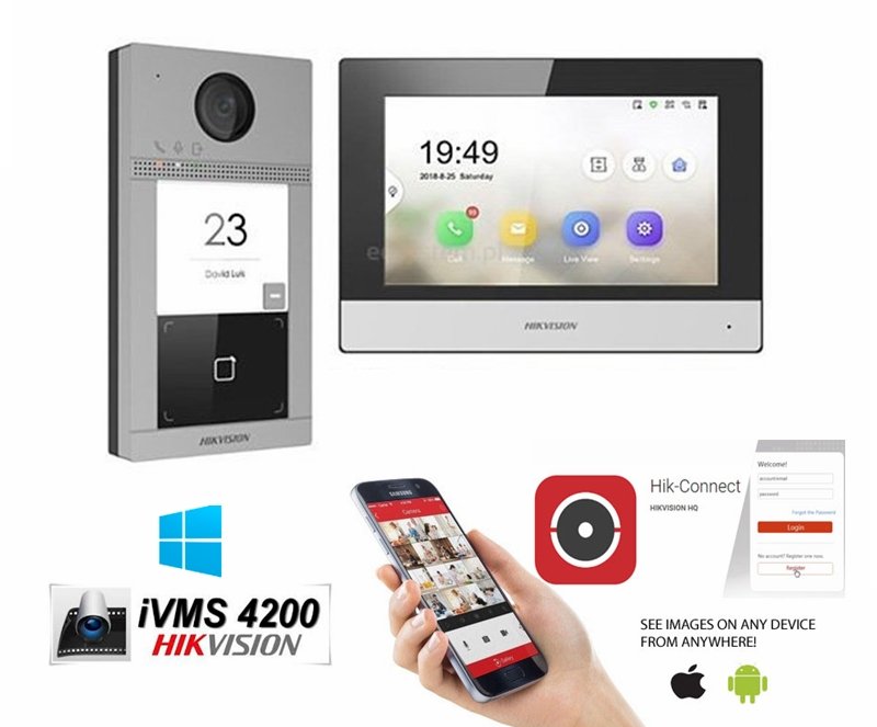 Hikvision IP Interphone Vidéo Kit de porte WiFi – Peak Solutions